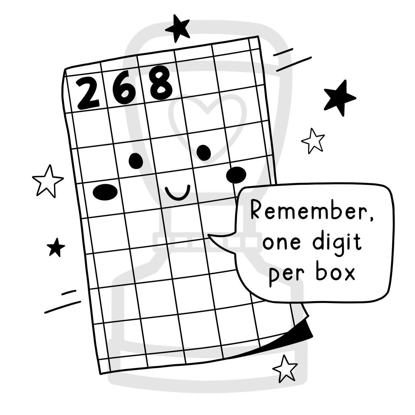 One Digit Per Box – the busy teacher co